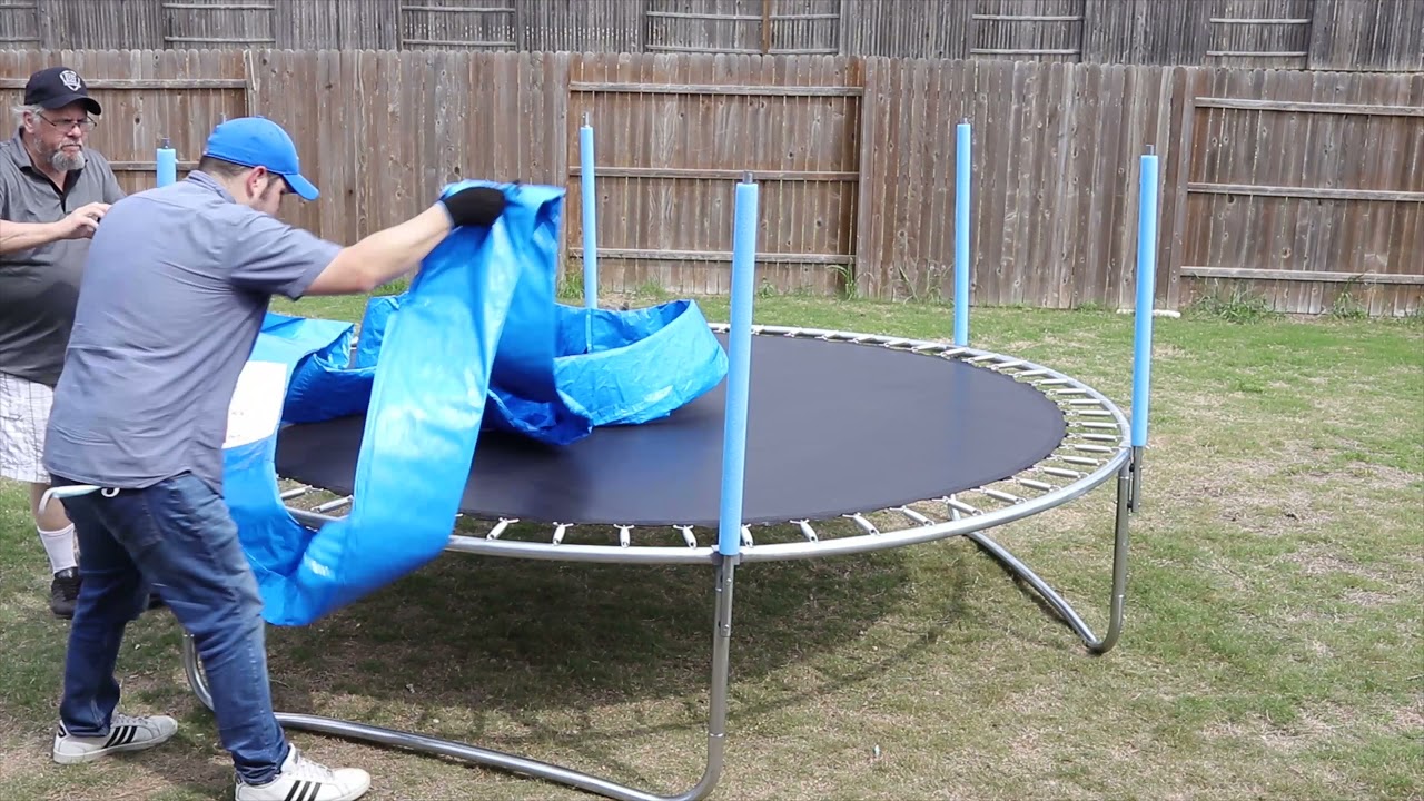 How To Put A Trampoline Together? Baby Steps! - Trampoline Hacks