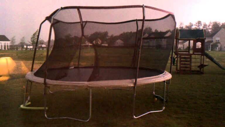 How to Secure a Trampoline In High Winds: [3 Best Methods]